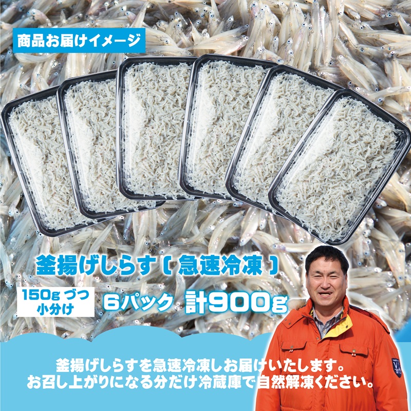 しらす漁師 濱ちゃんのこだわり 減塩 釜揚げしらす 900g（150g×6P） | お礼の品をさがす | 泉佐野市ふるさと納税特設サイト「さのちょく」